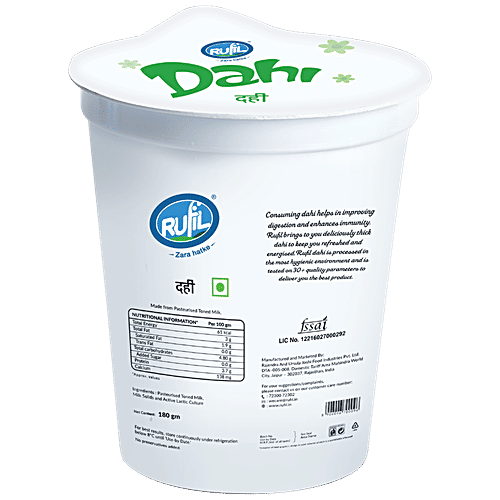 Buy Rufil Dahi - Protein Rich & Creamy, Good For Gut Health Online at ...