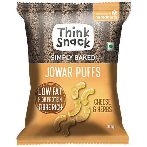 Buy Think Snack Ready To Eat Snack - Jowar Puffs, Cheese N Herbs ...
