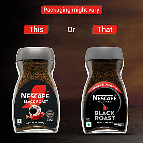 Buy Nescafe Classic Black Roast Instant Coffee - Rich & Dark, 100% Pure ...