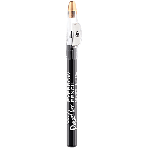 Buy Eyetex Dazller Eyebrow Pencil - Black, In-Built Sharpener, Deeply ...