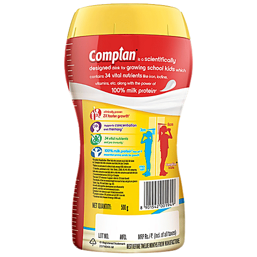 Buy Complan Nutrition & Health Drink - 2X Faster Growth, 34 Vital ...