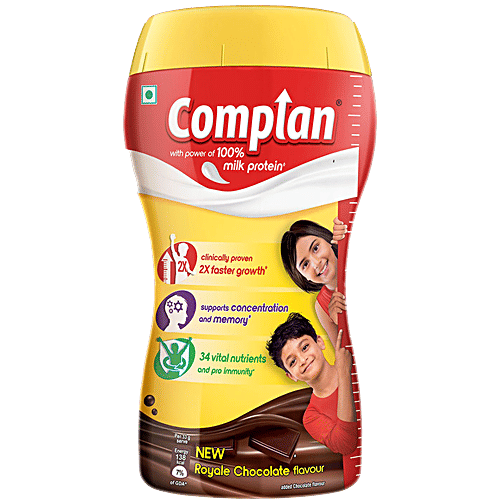 Buy Complan Royale Chocolate Nutritious Health Drink - Vitamin C & A Supports Kids Immune ...