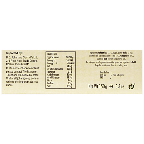 Buy Walkers Butter Digestive Biscuits - Baked With Oats, Wheat & Honey ...