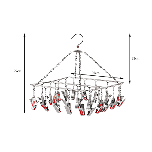 Buy HAZEL Steel Square Hanger - With Clips, High Quality, Lightweight ...