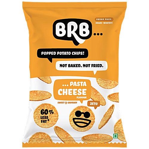 Buy BRB Popped Potato Chips - Pasta Cheese Flavour Online at Best Price ...