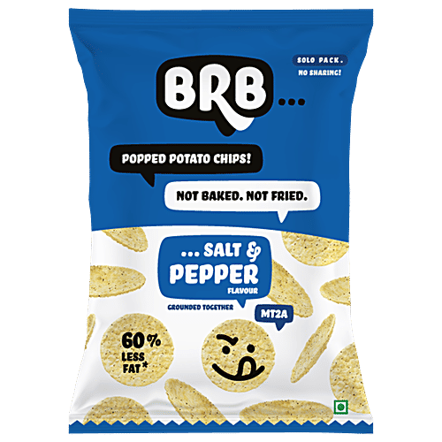 Buy BRB Popped Potato Chips - Salt & Pepper Flavour Online at Best ...