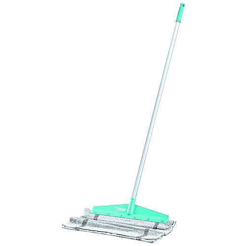 Buy Prestige Floor Wiper With Pocha - Plastic, With Rod, Green & White ...
