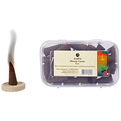 Buy SWAHA Dhoop Cones - Long-Lasting Fragrance, Calms The Mind Online ...