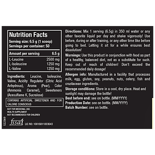 Buy One Science Nutrition Recharge BCAA Intense Pre-Workout Drink - For ...