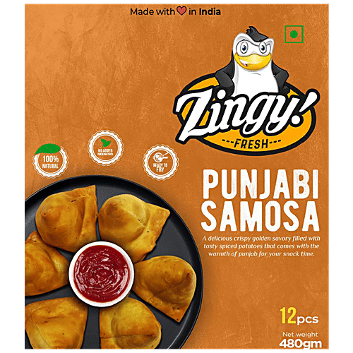 Buy Zingy Fresh Punjabi Samosa - Delicious Crispy Savoury Filled With ...