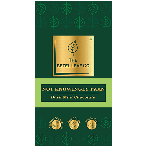 Buy The Betel Leaf Co. Betel Dark Mint Chocolate Bar Online at Best ...