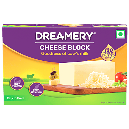 Buy Dreamery Processed Cheese Block - Calcium Rich, High Protein Online ...