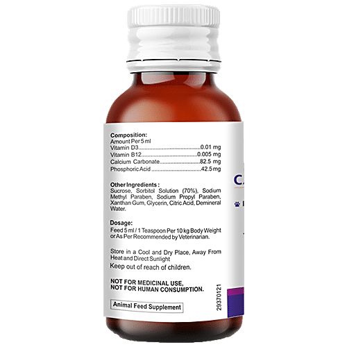 Buy Petvit Calcium Syrup - Strong Bones Fast Growth, For Dogs & Cats ...