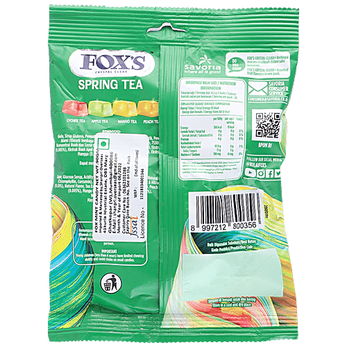 Buy Nestle Fox's Crystal Clear Spring Tea Candy - With Lychee, Apple ...