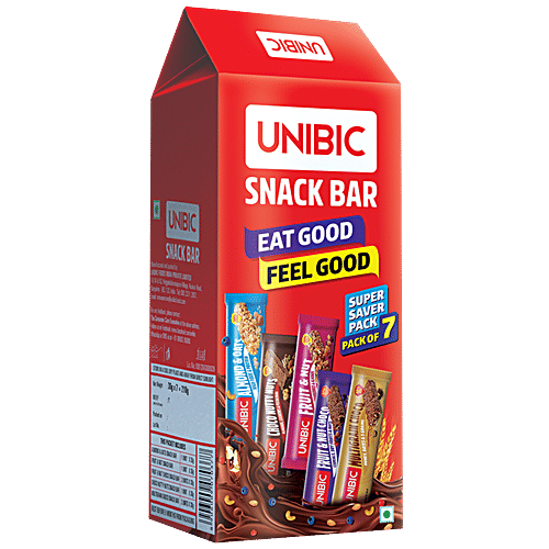 Buy UNIBIC Snack Bar - Super Saver Pack, Healthy & Nutritious, Assorted ...