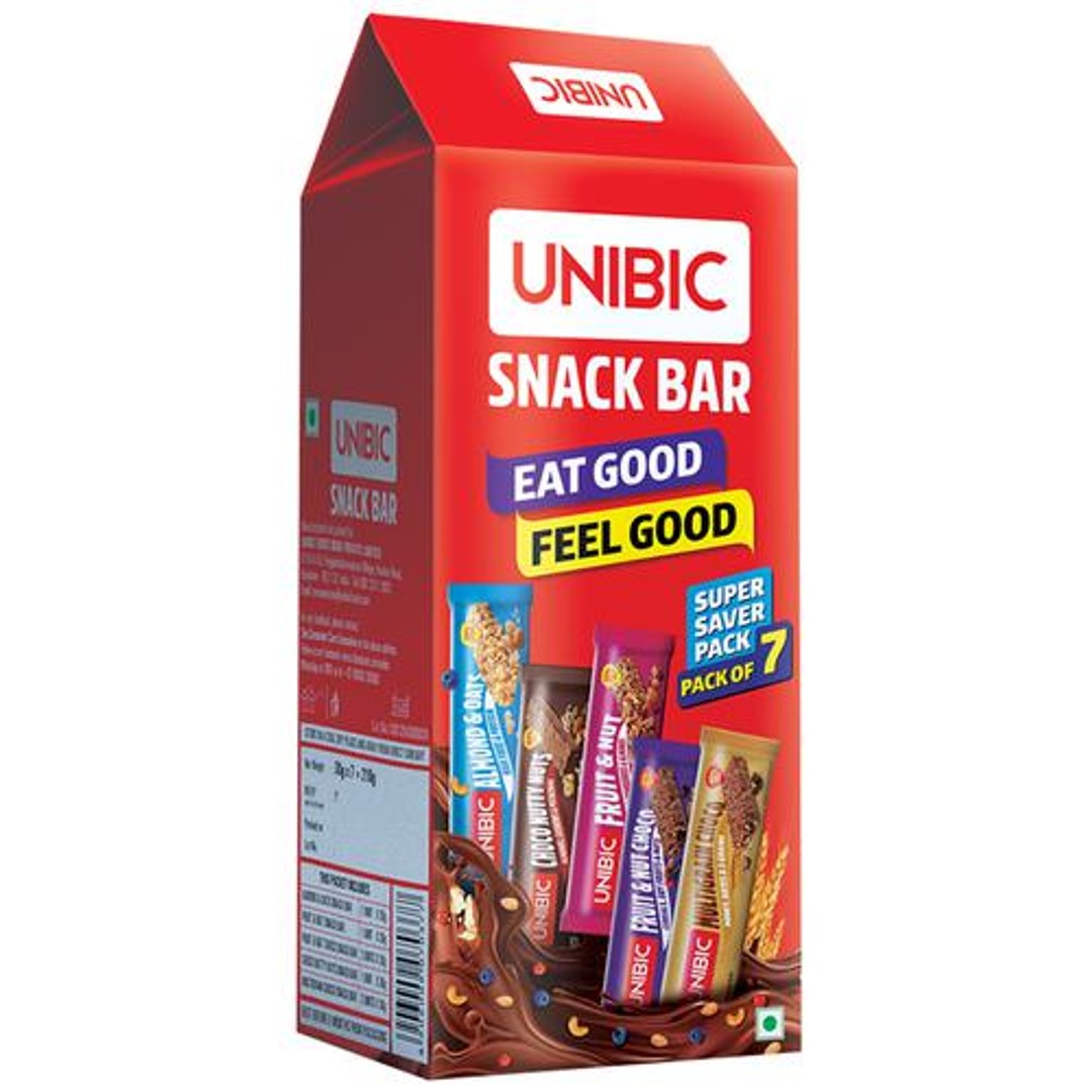 Buy UNIBIC Snack Bar - Super Saver Pack, Healthy & Nutritious, Assorted ...