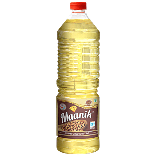 Buy Maanik Refined Groundnut Oil - Enriched With Vitamin A & D, Ideal ...