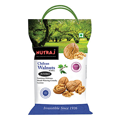 Buy Nutraj Walnuts - In Shell, Chilean, Big Sized Online at Best Price of Rs 703.25 - bigbasket
