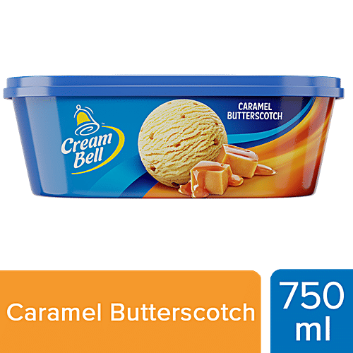 Buy Cream Bell Ice Cream - Caramel Butterscotch, Rich & Creamy Online ...