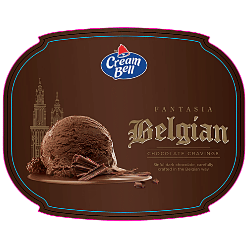 Buy Cream Bell Ice Cream - Belgian Chocolate Flavour, With Fruits ...
