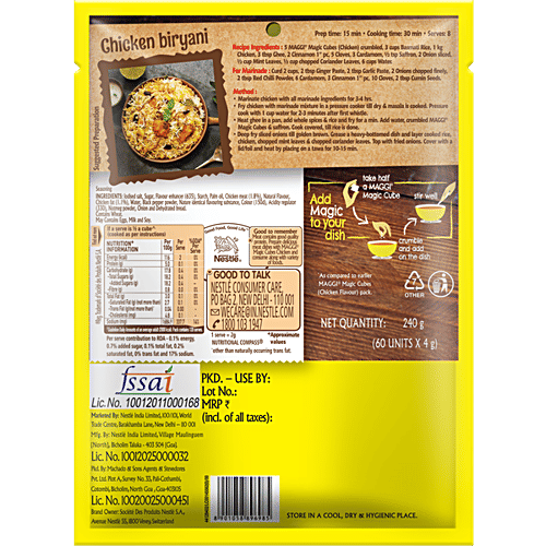 Buy MAGGI Magic Cubes - Masala For Rice Dishes, Biryani, Egg Curries ...