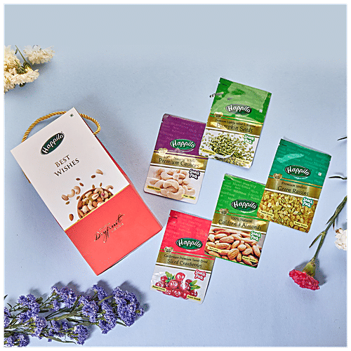 Buy Happilo Dry Fruit Celebrations Gift Box - Butter Cup Online at Best ...