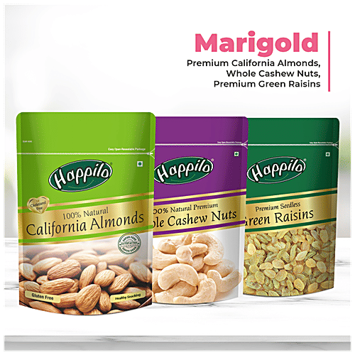 Buy Happilo Dry Fruit Celebrations Gift Box - Marigold Online at Best ...