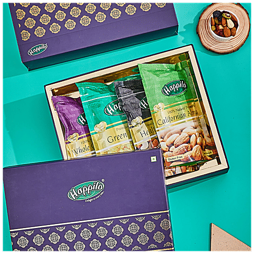 Buy Happilo Dry Fruit Celebrations Gift Box - Snowdrop Online at Best ...