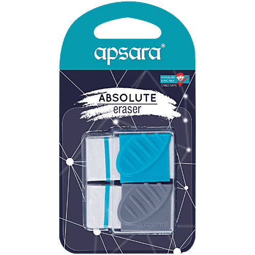 Buy Apsara Absolute Eraser - Non Toxic, Easy Grip, Non Dust Online at ...