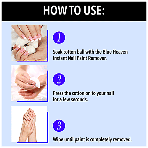 Buy Blue Heaven Instant Nail Paint Remover Online at Best Price of Rs ...