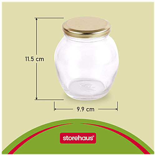 Buy STOREHAUS Matka Shaped Glass Container - High Quality, Durable ...