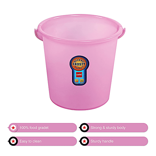Buy Cello Plastic Frosty Bucket - Pink, Delux Online at Best Price of ...