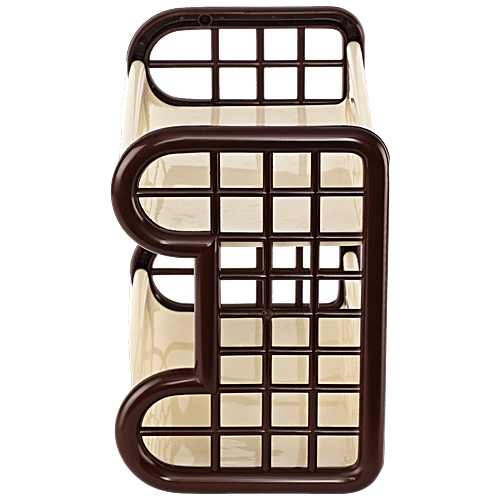 Buy Cello Singapore Plastic Storage Shelf - 2 Tier, Ivory Brown Online ...