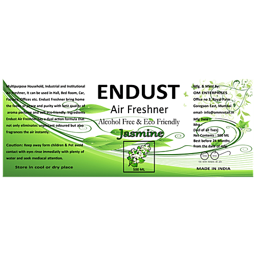Buy Endust Multipurpose Air Freshener - Jasmine, Non Alcoholic, For ...