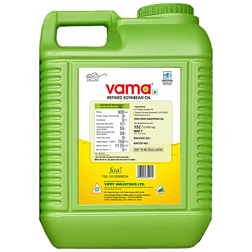 Buy Vama Refined Soyabean Oil - Natural, Rich In Antioxidant & Vitamins ...