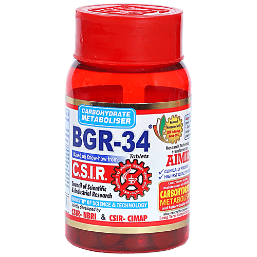 Buy AIMIL BGR-34 Tablets - For Boosts Body System & Vital Organ Online ...