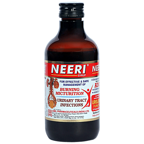 AIMIL Neeri Syrup - Burning Micturition, Ayurvedic Formula, For Urinary ...