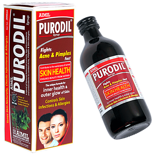 Buy AIMIL Purodil Syrup - Fights Acne & Pimples Online at Best Price of ...