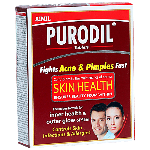 Buy Aimil Purodil Tablets - Control Skin Allergies, Fights Acne ...