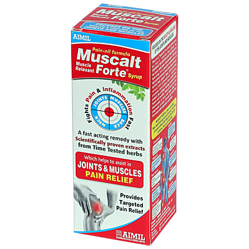 Buy AIMIL Muscalt Forte Syrup - Provides Relief From Muscle Pain Online ...