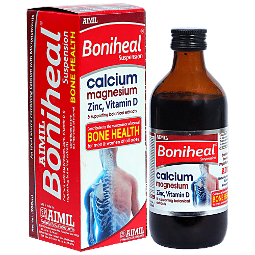 Buy Aimil Boniheal Suspension Syrup - For Strong Bones Online at Best ...
