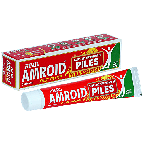 AIMIL Amroid Ointment - Provides Relief From Piles, 20 g - Jhattse