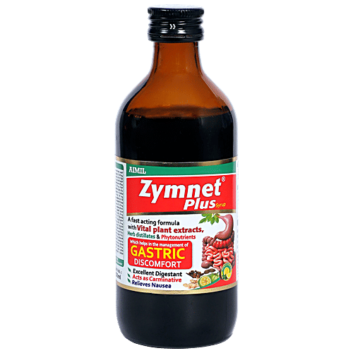 Buy Aimil Zymnet Plus Syrup - Ayurvedic Formula, Helps Gastric ...