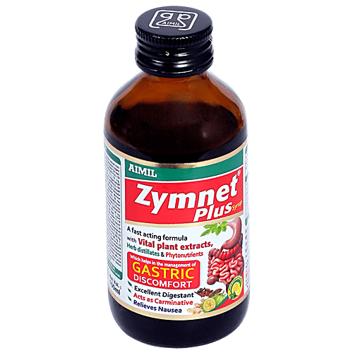 Buy AIMIL Zymnet Plus Syrup - Provides Relief From Gastric Discomfort ...