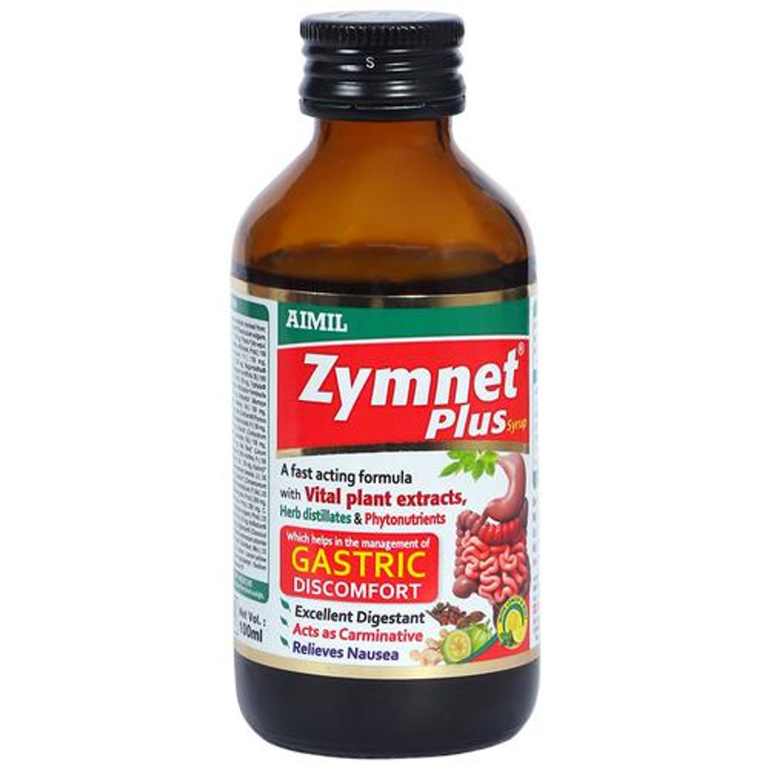 Buy AIMIL Zymnet Plus Syrup - Provides Relief From Gastric Discomfort ...