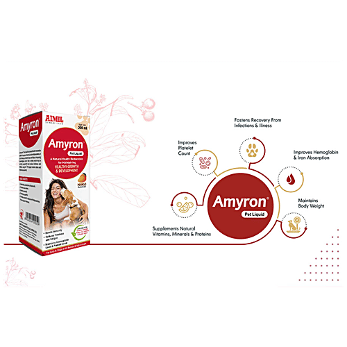 Buy AIMIL Amyron Liquid - For Healthy Growth & Development, For Pets ...