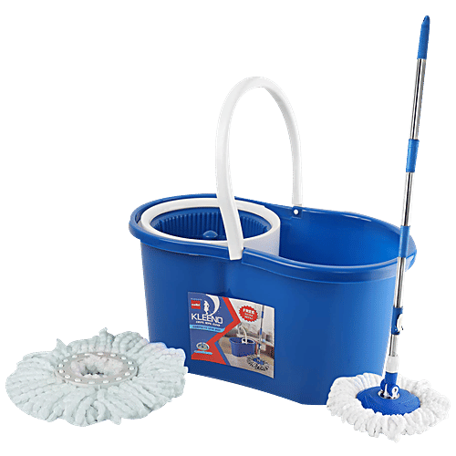 Buy Kleeno by Cello Compacto Spin Mop With Bucket - Plastic, With Rod ...