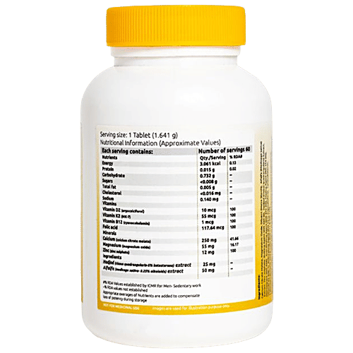 Buy Mojocare CMZ Plus Tablets - Calcium, Magnesium, Zinc & Hadjod ...