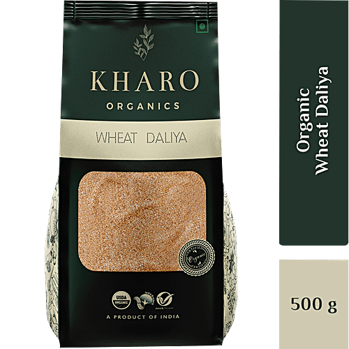 Buy Kharo Organics Whole Wheat Daliya - High Fibre, Certified Organic ...