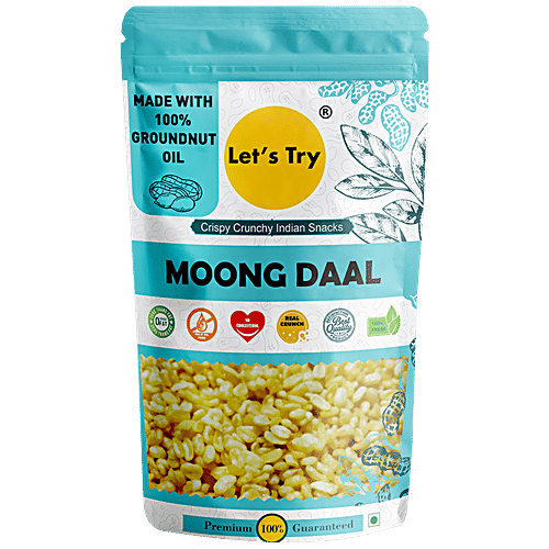 Buy Let's Try Moong Dal Snacks - Crispy, Crunchy, High In Quality ...